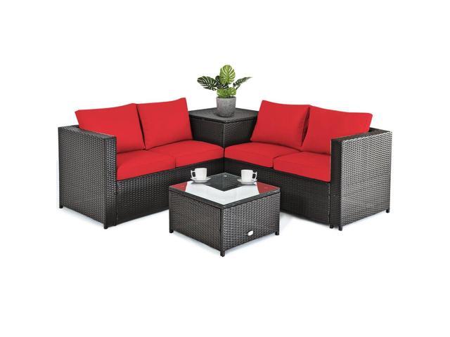 Click here for SlickBlue 4 Pieces Outdoor Patio Rattan Furniture... prices