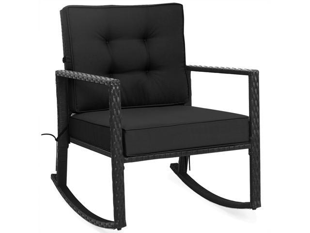 Click here for SlickBlue Patio Rattan Rocker Outdoor Glider Rocki... prices