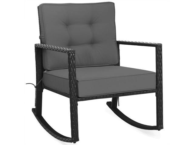 Click here for SlickBlue Patio Rattan Rocker Outdoor Glider Rocki... prices