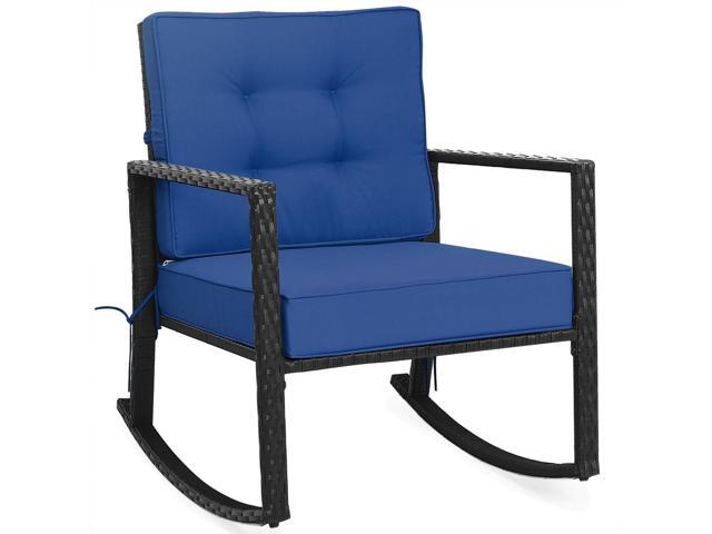 Click here for SlickBlue Patio Rattan Rocker Outdoor Glider Rocki... prices