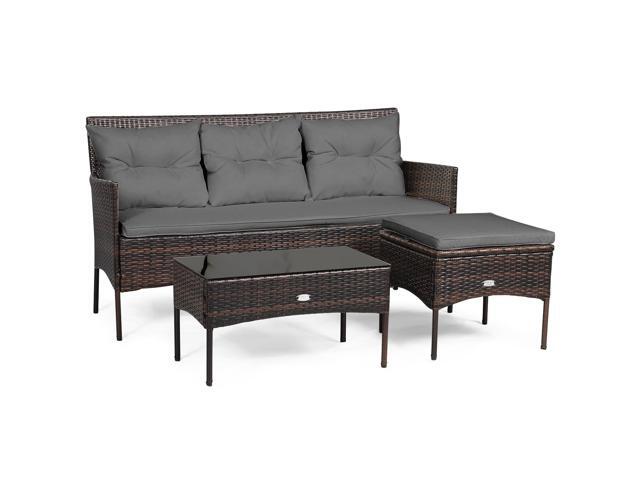 Click here for SlickBlue 3 Pieces Patio Furniture Sectional Set w... prices