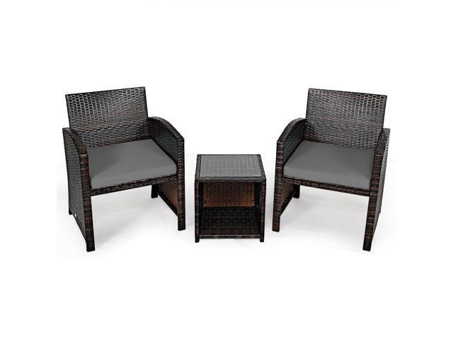 Click here for SlickBlue 3 Pieces PE Rattan Wicker Furniture Set... prices