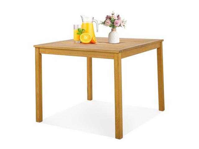 Click here for SlickBlue Square Acacia Wood Outdoor Dining Table... prices