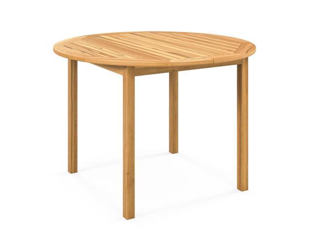 Click here for SlickBlue 4-Person Large Round Outdoor Dining Tabl... prices