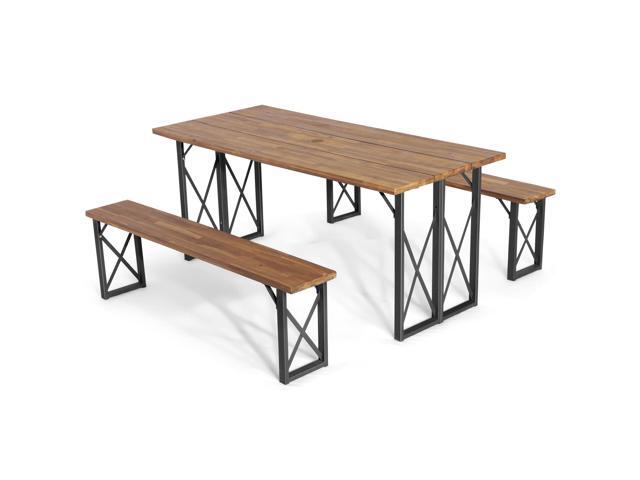 Click here for SlickBlue 6-Person Outdoor Patio Dining Table Set... prices