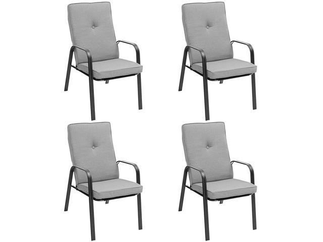 Click here for SlickBlue 4 Patio Dining Stackable Chairs Set with... prices