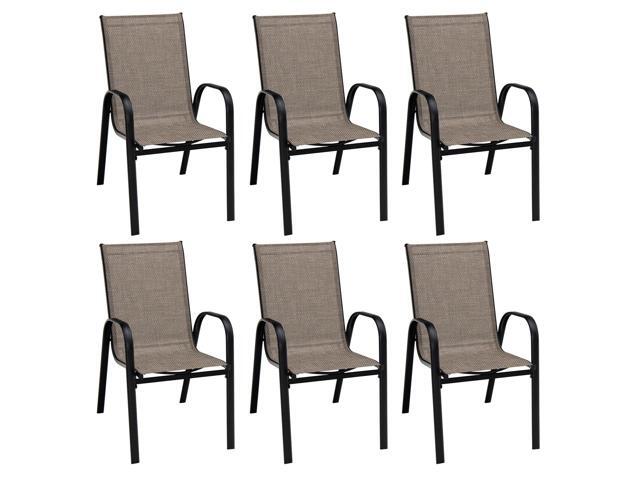 Click here for SlickBlue 6 Pieces Patio Stackable Dining Chairs w... prices