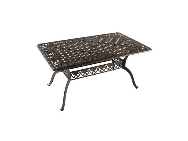 Click here for SlickBlue Aluminum Patio Dining Table with Umbrell... prices