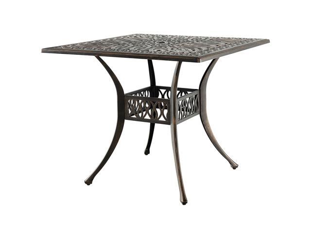 Click here for SlickBlue Aluminum Patio Square Dining Table with... prices