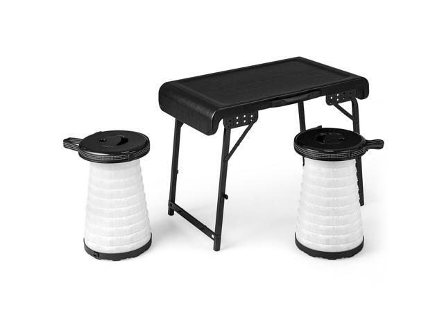 Click here for SlickBlue 3 Pieces Folding Camping Table Stool Set... prices