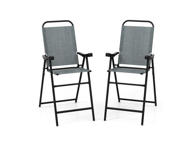 Click here for SlickBlue Patio Folding Bar Stool Set of 2 with Me... prices