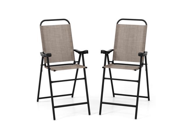 Click here for SlickBlue Patio Folding Bar Stool Set of 2 with Me... prices