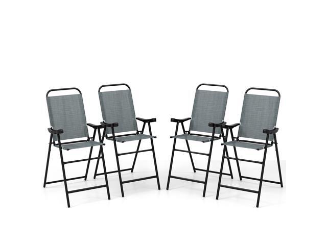 Click here for SlickBlue Patio Folding Bar Stool Set of 4 with Me... prices