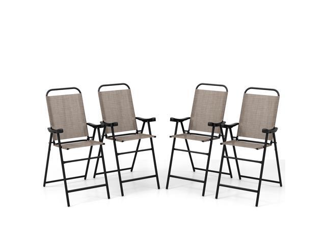 Click here for SlickBlue Patio Folding Bar Stool Set of 4 with Me... prices