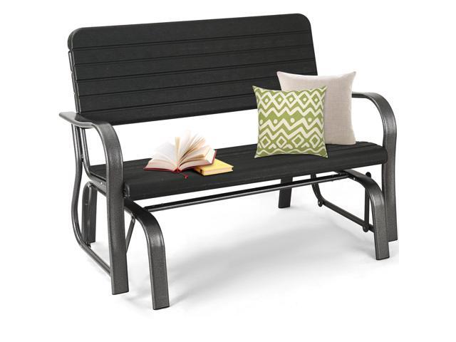 Click here for SlickBlue Outdoor Patio Steel Swing Bench Loveseat prices