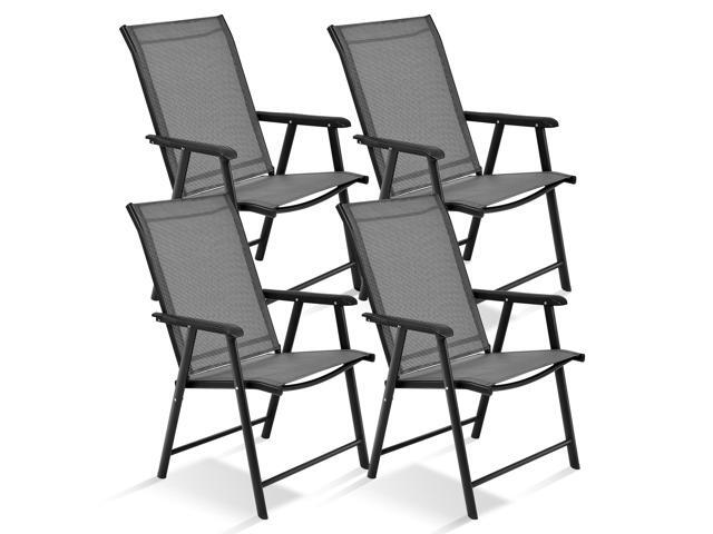 Click here for SlickBlue 4-Pack Patio Folding Chairs Portable for... prices