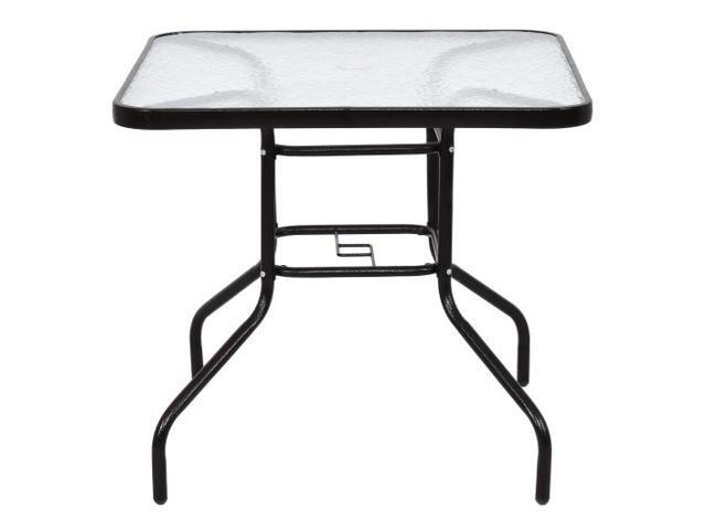Click here for SlickBlue Patio Square Table Steel Frame Dining Ta... prices