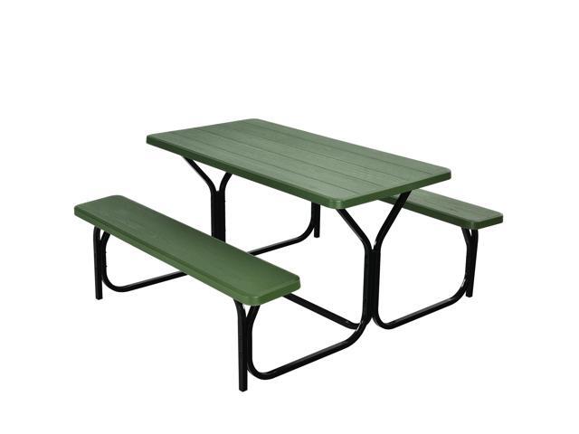 Click here for SlickBlue HDPE Outdoor Picnic Table Bench Set with... prices