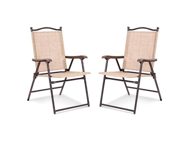 Click here for SlickBlue Set of 2 Patio Folding Sling Back Campin... prices