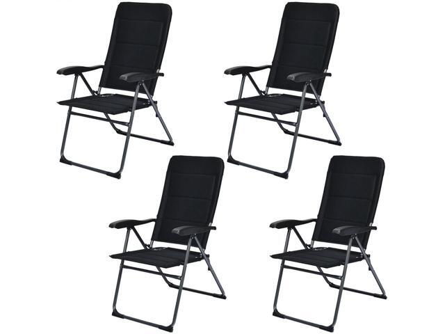 Click here for SlickBlue Set of 4 Patio Folding Chairs with Adjus... prices