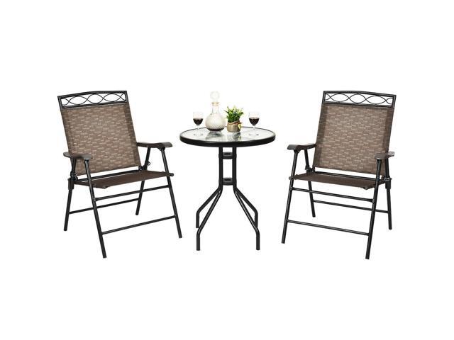 Click here for SlickBlue Patio Dining Set with Patio Folding Chai... prices
