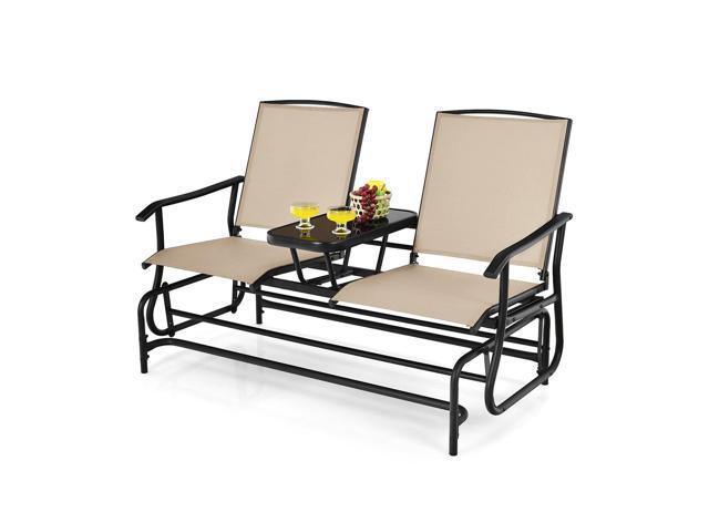 Click here for SlickBlue 2-Person Double Rocking Loveseat with Me... prices