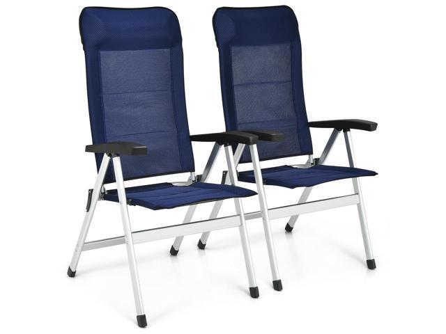 Click here for SlickBlue 2Pcs Patio Dining Chair with Adjust Port... prices