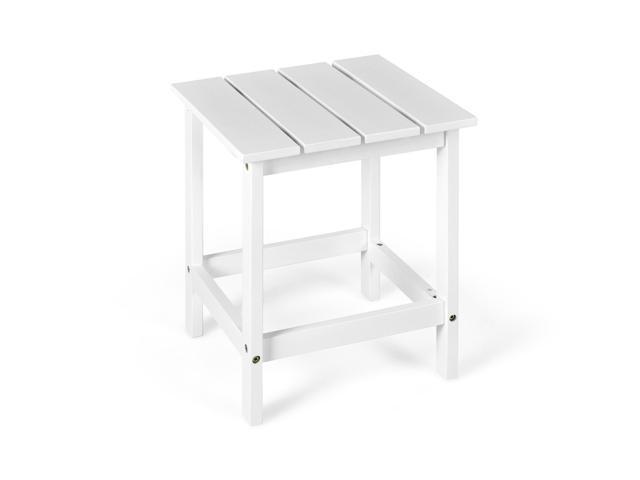 Click here for SlickBlue 15 Inch Patio Square Wooden Slat End Sid... prices