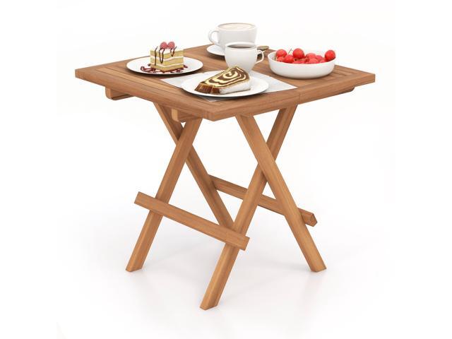 Click here for SlickBlue Square Patio Folding Table Teak Wood wit... prices