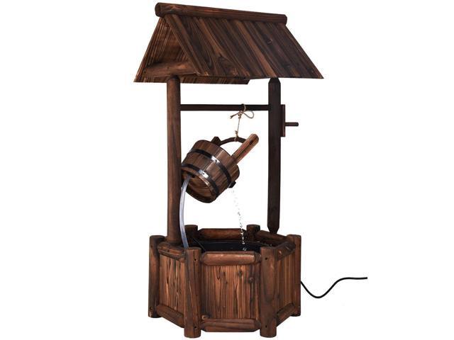 Click here for SlickBlue Garden Rustic Wishing Well Wooden Water... prices