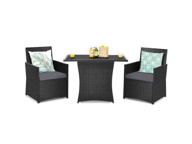Click here for SlickBlue 3 Pieces Patio Rattan Furniture Set with... prices