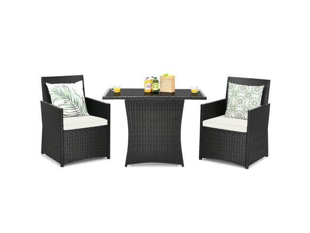 Click here for SlickBlue 3 Pieces Patio Rattan Furniture Set with... prices