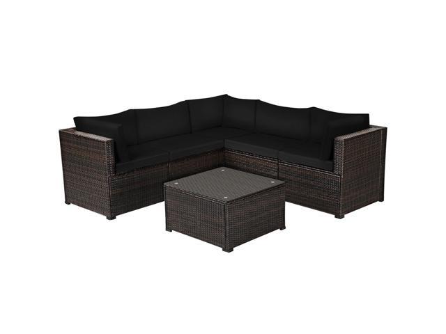 Click here for SlickBlue 6 Pieces Patio Furniture Sofa Set with C... prices