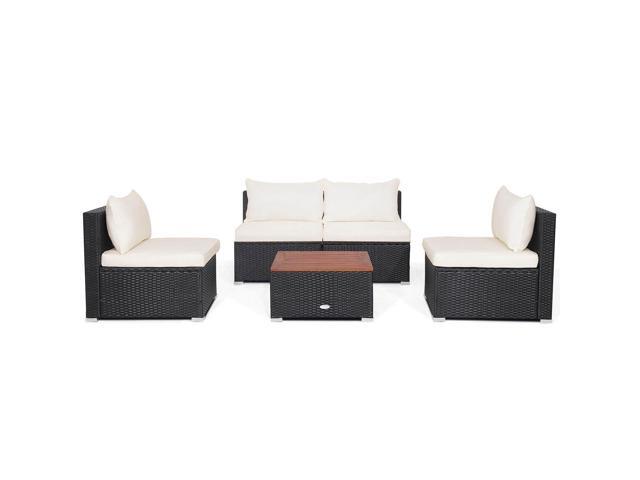Click here for SlickBlue 5 Piece Outdoor Furniture Set with Solid... prices