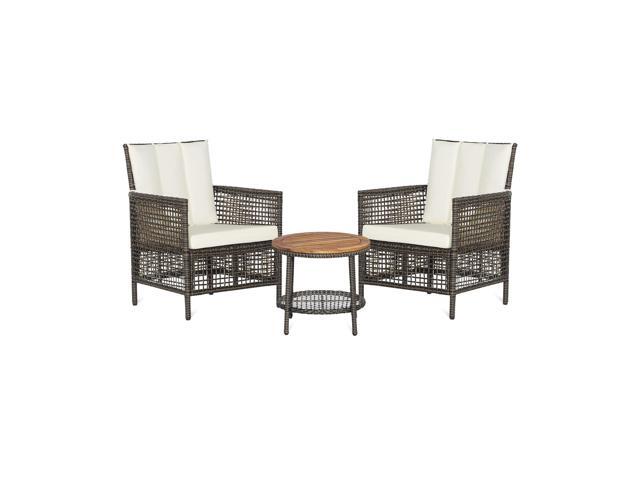 Click here for SlickBlue 3 Pieces Patio Rattan Furniture Set with... prices
