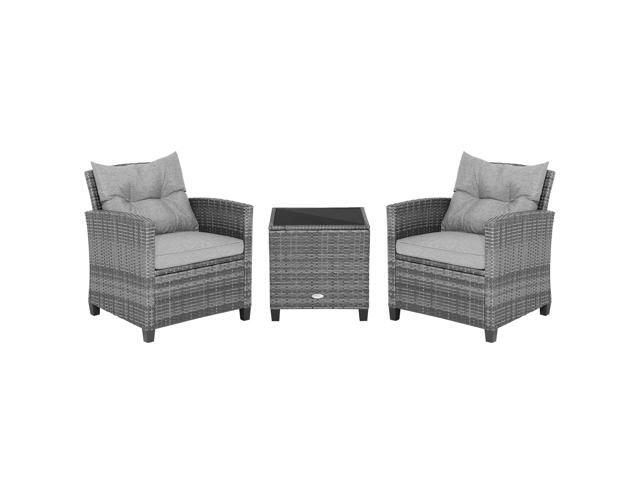 Click here for SlickBlue 3 Pieces Outdoor Wicker Conversation Set... prices