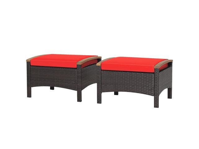 Click here for SlickBlue Set of 2 Fade-Resistant Wicker Patio Ott... prices
