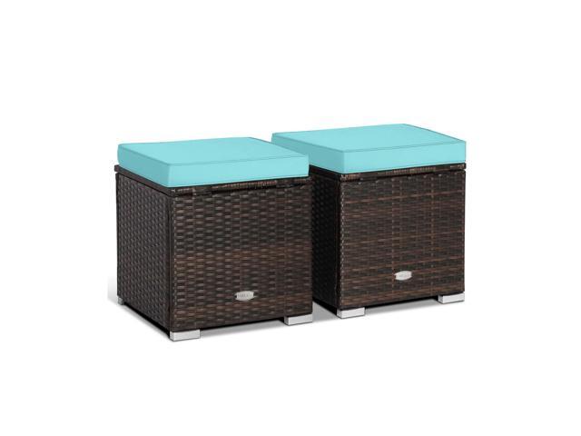 Click here for SlickBlue 2 Pieces Patio Ottoman with Removable Cu... prices