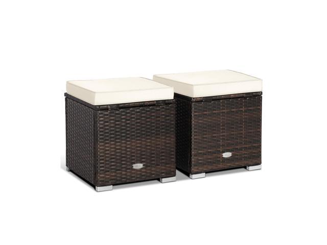 Click here for SlickBlue 2 Pieces Patio Ottoman with Removable Cu... prices