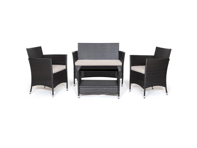 Click here for SlickBlue 4 Pieces Patio Conversation Set with Sof... prices