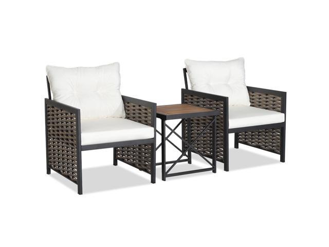 Click here for SlickBlue 3 Pieces Patio Rattan Furniture Set with... prices