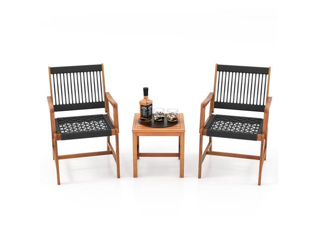 Click here for SlickBlue 3 Pieces Acacia Wood Patio Furniture Set... prices