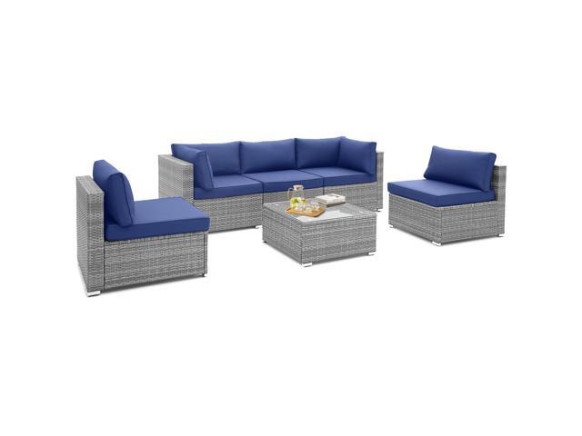 Click here for SlickBlue 6 Piece Patio Conversation Sofa Set with... prices