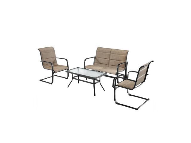 Click here for SlickBlue 4 Pieces Outdoor Patio Furniture Set wit... prices