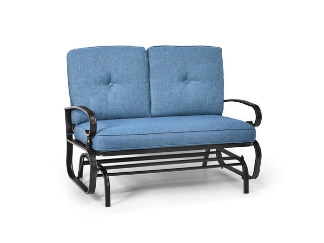 Click here for SlickBlue 2 Seats Outdoor Swing Glider Chair with... prices