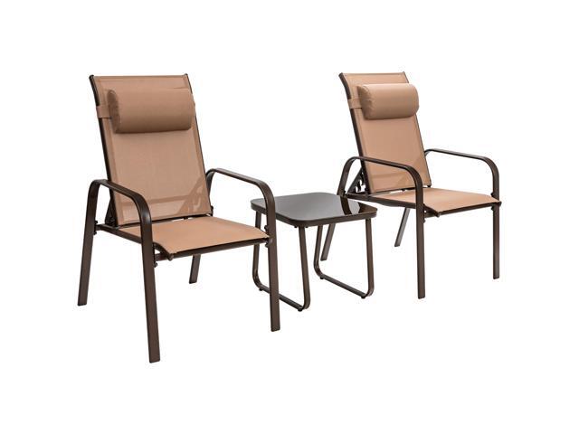 Click here for SlickBlue 3 Pieces Patio Bistro Furniture Set with... prices