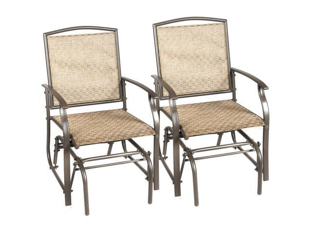 Click here for SlickBlue 2 Pieces Patio Swing Single Glider Chair... prices