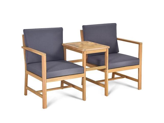 Click here for SlickBlue 3-in-1 Acacia Wood Loveseat with Separab... prices