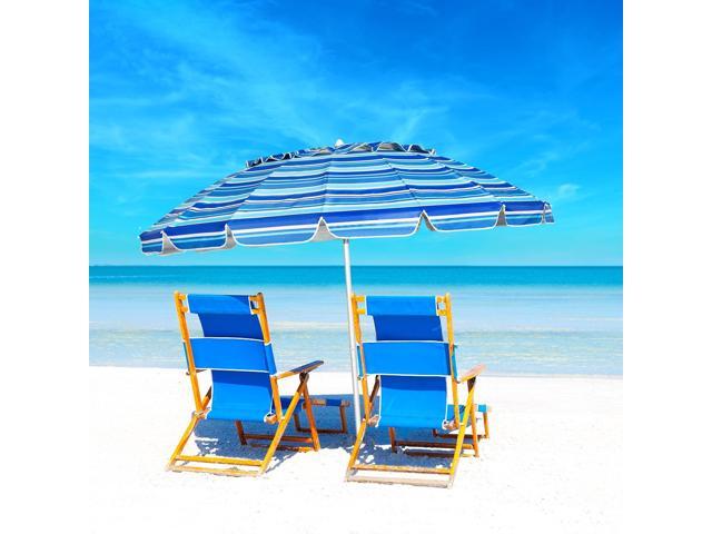 Click here for SlickBlue 8FT Portable Beach Umbrella with Sand An... prices