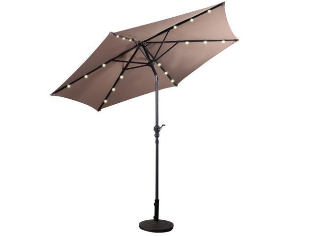 Click here for SlickBlue 9FT Patio Solar Umbrella LED Patio Marke... prices